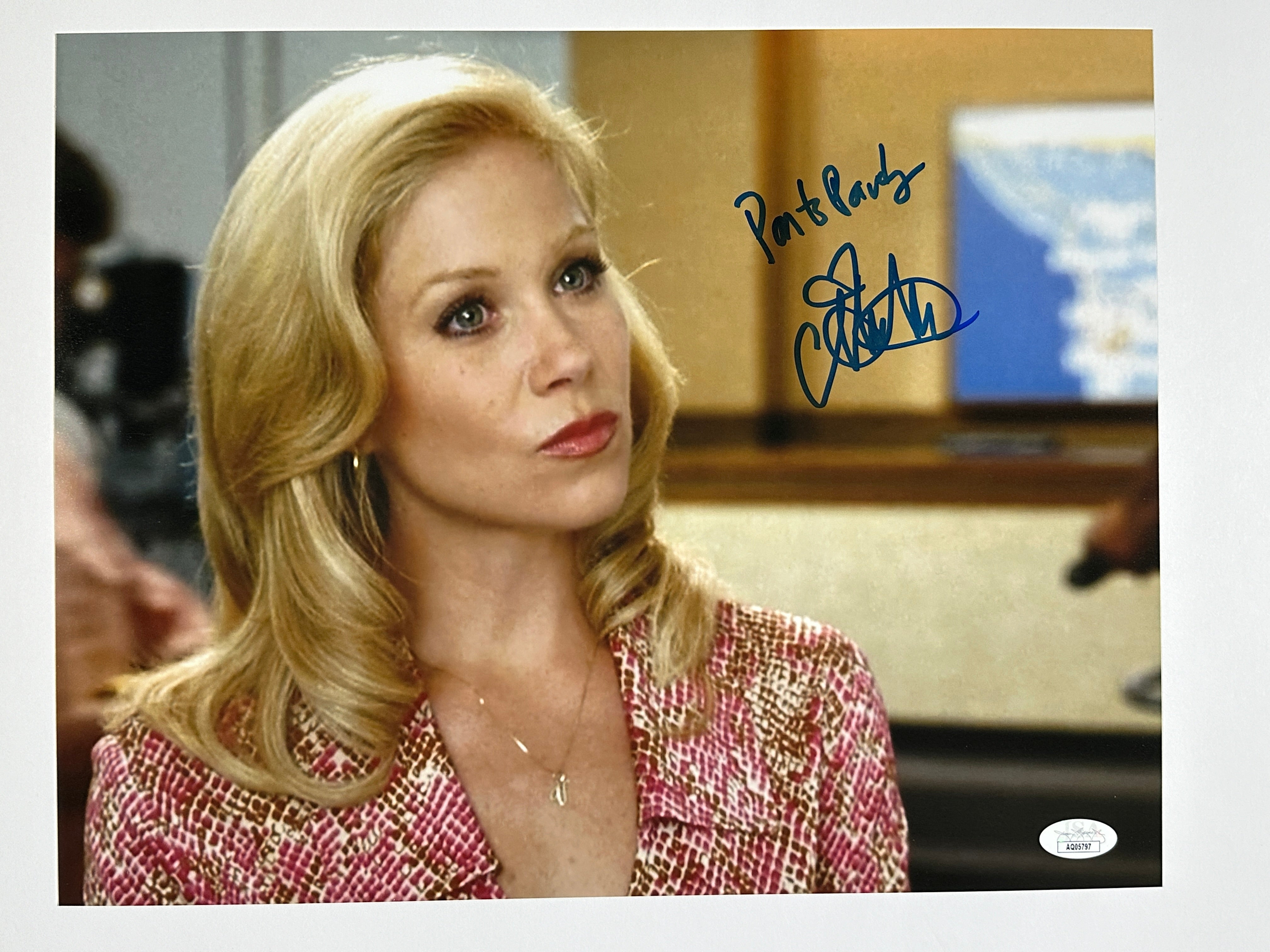 Christina Applegate Signed 11x14 Photo Pants Party Anchorman JSA COA f ...